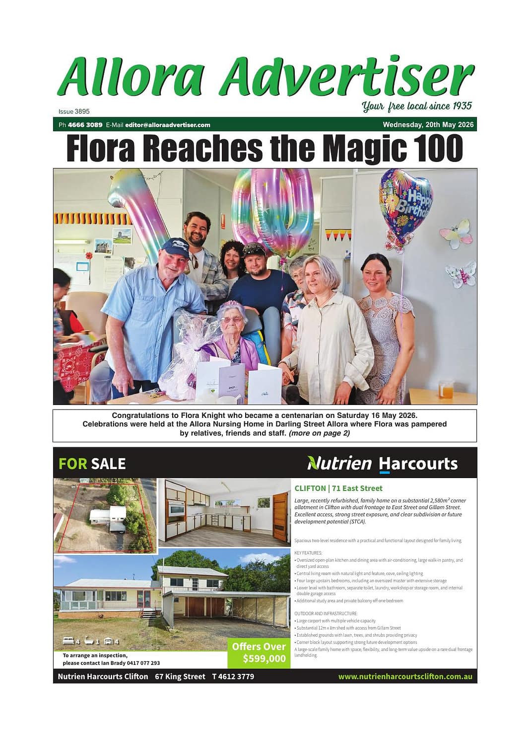 Allora Advertiser, 20 May 2026 I Australian Rural & Regional News