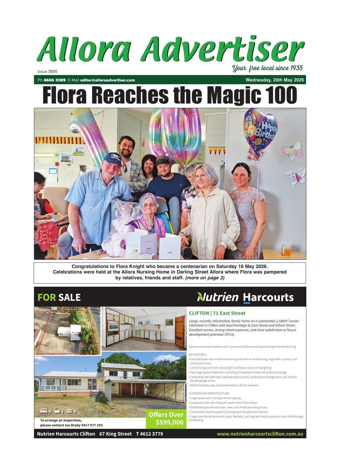 Allora Advertiser, 20 May 2026 I Australian Rural & Regional News