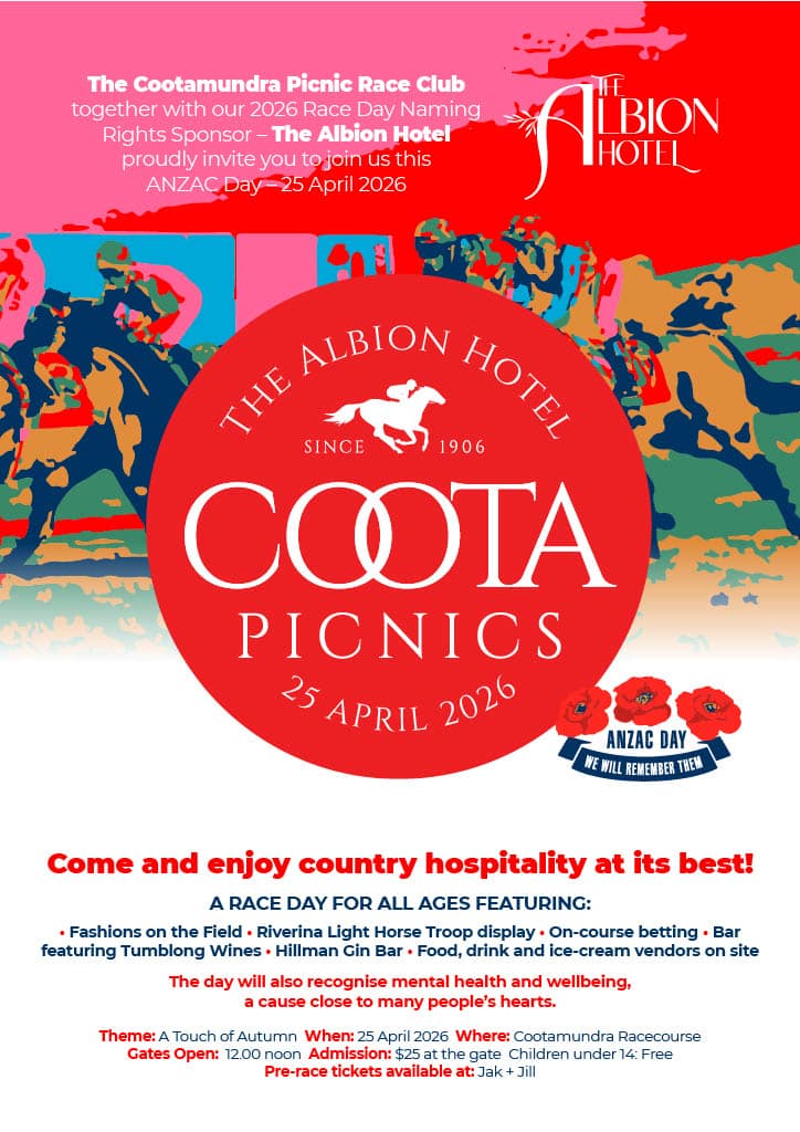 The Albion Hotel Coota Picnics, 25 April 2026 I Australian Rural ...