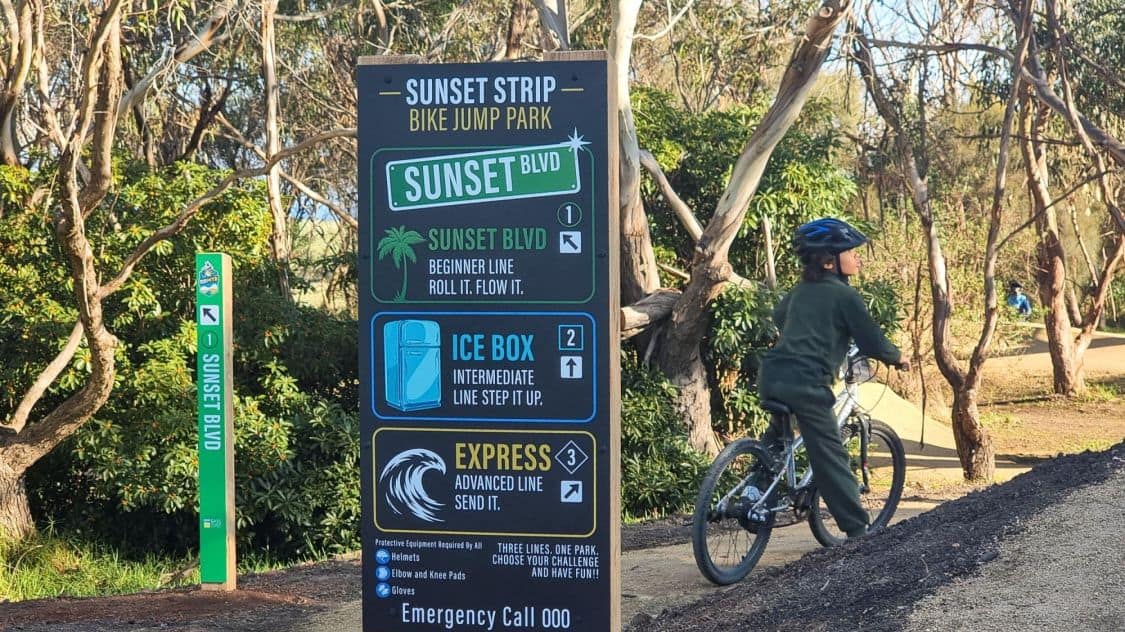 First new mountain bike jump park opens at Sunset Strip I Australian ...